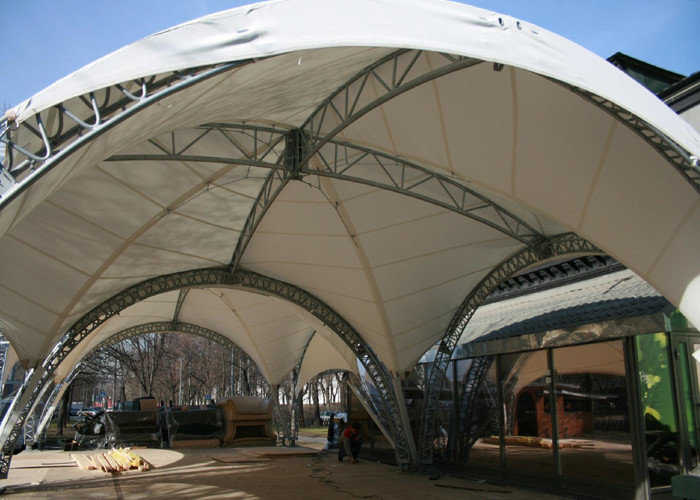 Luxury Arch Tents Tensile Membrane Tent Roof Structure For Wedding Receptions