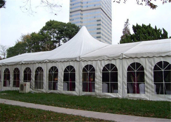 Custom Large Fashion High Peak Tents For Outside Events PVC Fabric