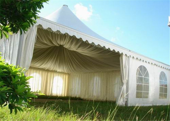 Outside Garden High Peak Tents Gazebo Party Tent With Beautiful Roof Lining