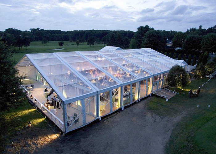Clear Transparent Roof Cover Wedding Event Tents With Clear Sidewall With Lighting