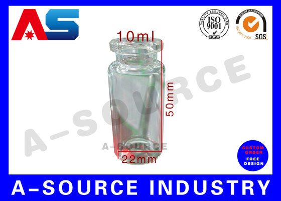 Tubular Miniature Glass Bottles Blue Amber Glass Bottles With Secure Rubber Lids