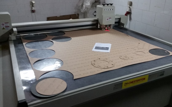 Chesterton Gasket Using CNC Cutting Table Small Production  Making Machine