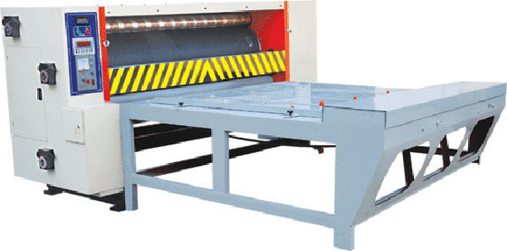 Semiautomatic chain feeder rotary die cutting machine for corrugated carton board