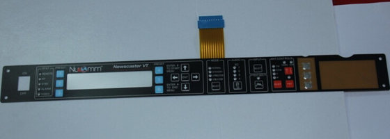 Silicone Rubber Keypad Tactile Membrane Switch Control Panel With Metal Dome