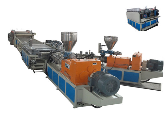 Professional SJZS twin screw extruder For plastic WPC Foam Board Cutting