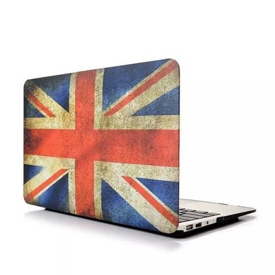 Frosted Rubber Coated Macbook Laptop Case National Flag Drawing