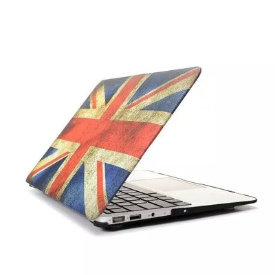 Frosted Rubber Coated Macbook Laptop Case National Flag Drawing