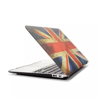 Frosted Rubber Coated Macbook Laptop Case National Flag Drawing