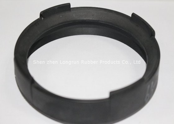 Black Customized Round Rubber Gaskets With Snap Joint for Electronic Industry