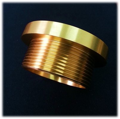 CNC Machining Preciaion Brass Turned Parts For Military , Cylindricity 0.005mm