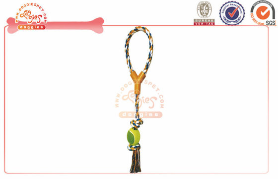 Soft Chewing Cotton Rope Pet Toy Tennis Ball Without Bounce Ability And Plastic Toy