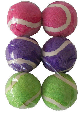 1.5inch mini colored pet toy tennis ball with custom logo printed