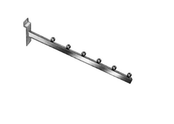Metal 6 Ball Slat Wall Hooks Slatwall Accessories For Hanging