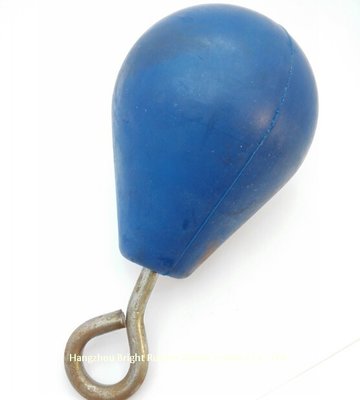 Blue Shock absorber NR Rubber Ball with Metal hook , anti vibration damper
