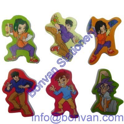 promotional Die cut eraser, advertising Die cut eraser, Die cut rubber eraser