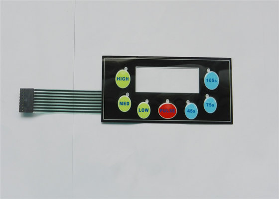 Medical Machine PET Tactile Membrane Keypad Switch , Membrane Keypads Customized