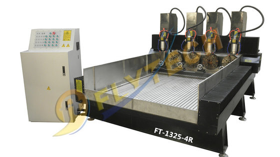 1325-4 4 axis CNC Router engraving machine with four independent head 4 rotary axis