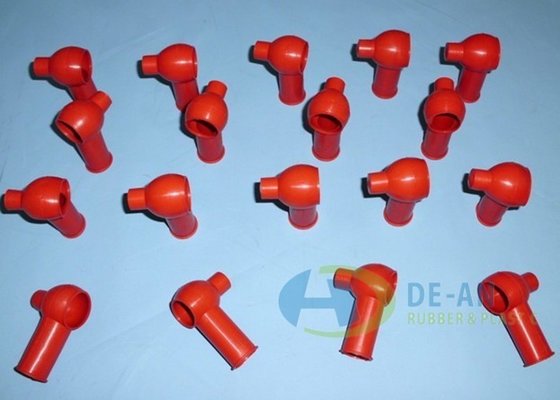 Red / White Molding Silicone Rubber Plug for Automotive , Machinery