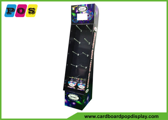 Glossy Lamination Hook Display Stand , POP Merchandising Cardboard Stands Display For Blister Pack HD054