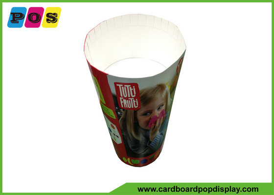 Round Shape Cardboard Retail Dump Bins , Plasticine Promotion Shop Dump Bins With Paper Board Insert DB037