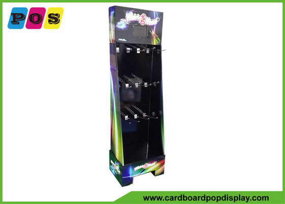 CMYK Fully Printed Cardboard Peg Display With Metal Pegs For Gyro Wheels Promotion HD059
