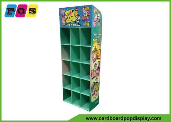 Retail Hanging Power Wing Display , 15 Pockets Cardboard Display Stands For Emoji Package SK024