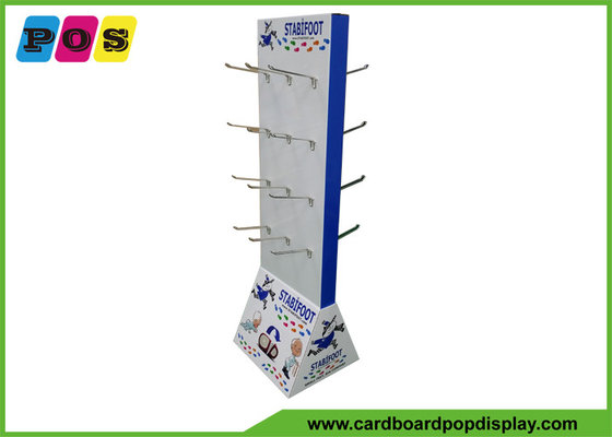 Double Sided Durable Cardboard Display Stands With Metal Pegs For Baby Shoes HD055