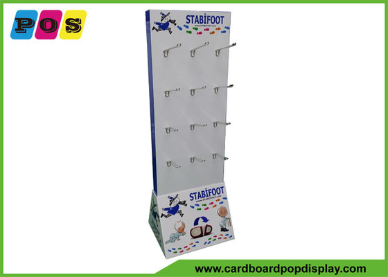 Double Sided Durable Cardboard Display Stands With Metal Pegs For Baby Shoes HD055