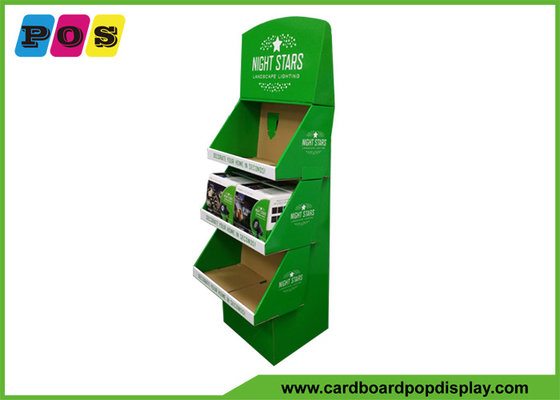 Green Color Cardboard Advertising Display Stands For Decoration Lights FL172