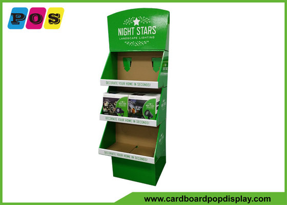 Green Color Cardboard Advertising Display Stands For Decoration Lights FL172