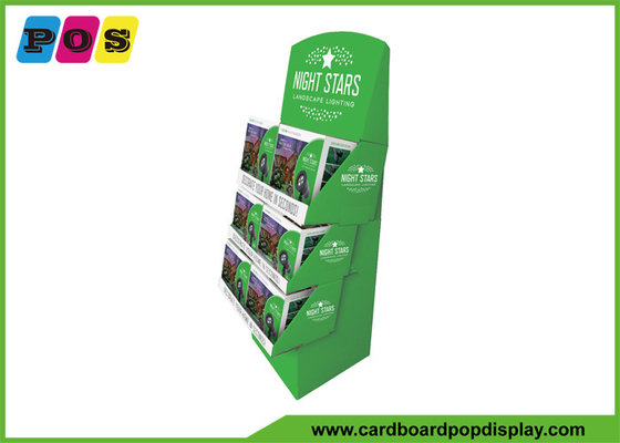 Green Color Cardboard Advertising Display Stands For Decoration Lights FL172