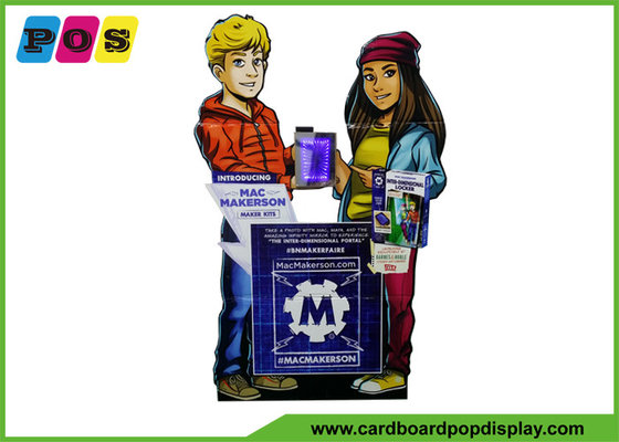 Glossy Lamination Cardboard Figures Lifesize 36x60 Inch With LED Lighting AD013