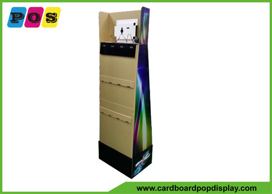 CMYK Fully Printed Cardboard Peg Display With Metal Pegs For Gyro Wheels Promotion HD059