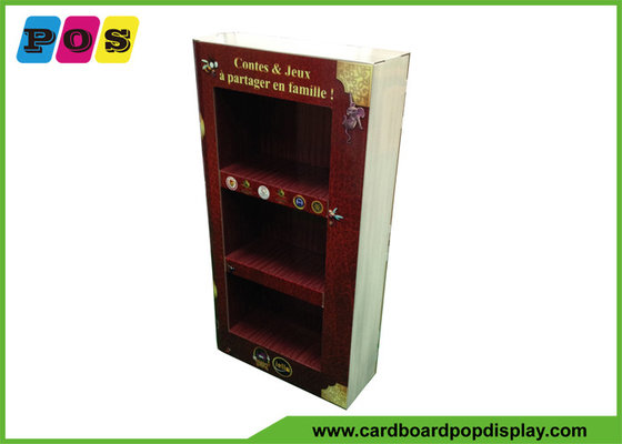 Point Of Purchase Cardboard Product Display Stands With Books Printing Shape M003