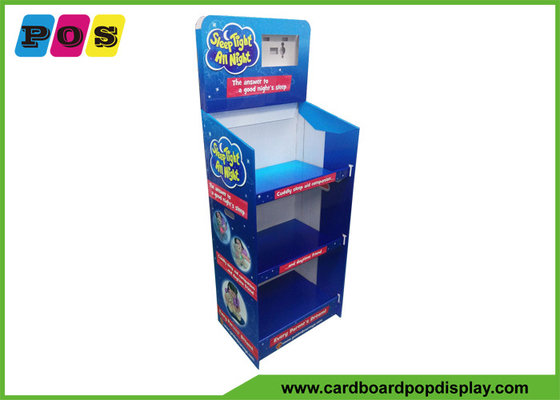 CMYK Full Color Printed Cardboard Display Stands Easy Assembly For Sleep Toys FL179