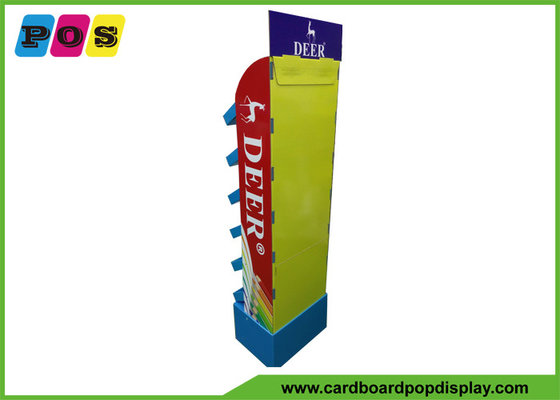 POS Retail Six Shelf Corrugated Cardboard Displays , Fully Printing Retail Display Stands For Drawing Pens FL180