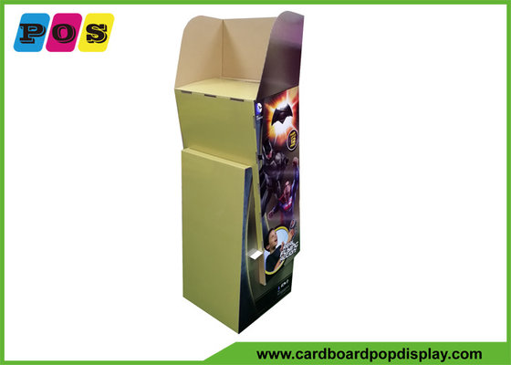 Free Standing Pop Cardboard Display , 9 Cells FSDU Floor Stand Display With Shinny Printing POC034