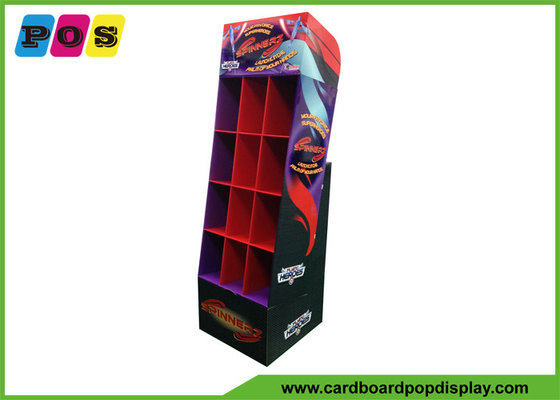 Point Of Sales PDQ Retail Display Custom Corrugated With 12 Pockets POC040