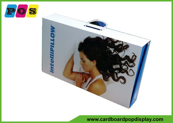Spot UV Corrugated Retail Packaging Boxes With Rope Handle For Pillow BOX037