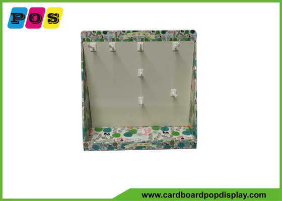 POP Plastic Pegs Corrugated Counter Display PDQ Pantone Color For Earring CDU060