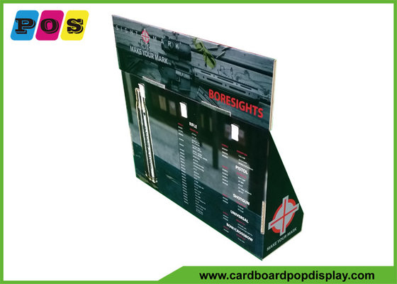Eye Catching Corrugated Counter Display Boxes With 4" Plastic Pegs CDU064