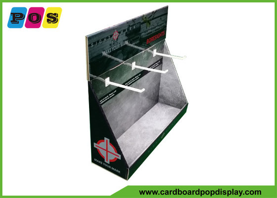 Eye Catching Corrugated Counter Display Boxes With 4" Plastic Pegs CDU064