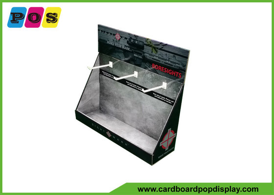 Eye Catching Corrugated Counter Display Boxes With 4" Plastic Pegs CDU064