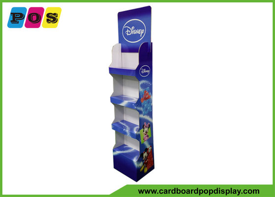 Retail Stores Portable Cardboard Merchandising Displays With 4 Trays And CMYK Printing FL170