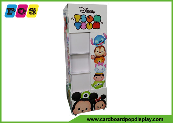 Quadra Sides Toys Stand Up Cardboard Display Movable Type With Wheels FL199