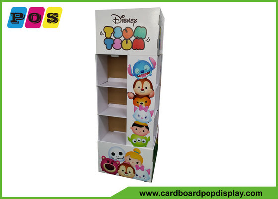 Quadra Sides Toys Stand Up Cardboard Display Movable Type With Wheels FL199