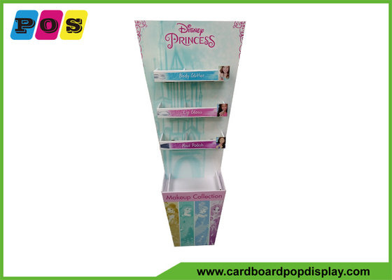 Floor Standing Cardboard Pop Displays Equip Three Shelves For Kids Cosmetics FL197