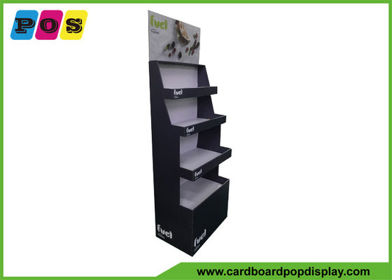 ODM / OEM Cardboard Floor Displays Shelves With Five Trays For Food FL196