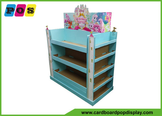 POP Retail End Cap Cardboard Pallet Display With Three Sided Shelves PA041