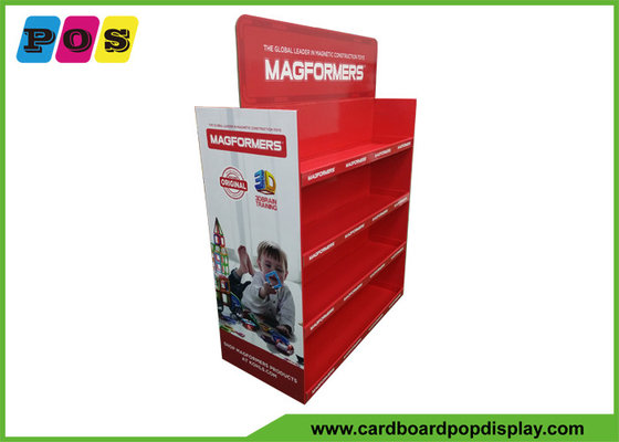 Double Sided Corrugated Pallet Display Stands For Box Packed Games PA039